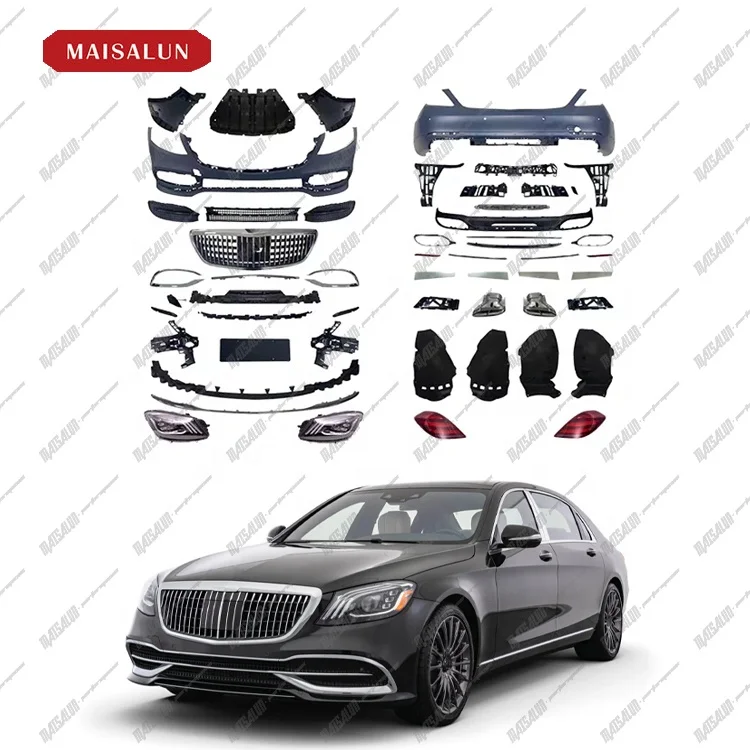 M style body kit W222 Facelift For Mercedes Benz S class W222 2019-2022 ...