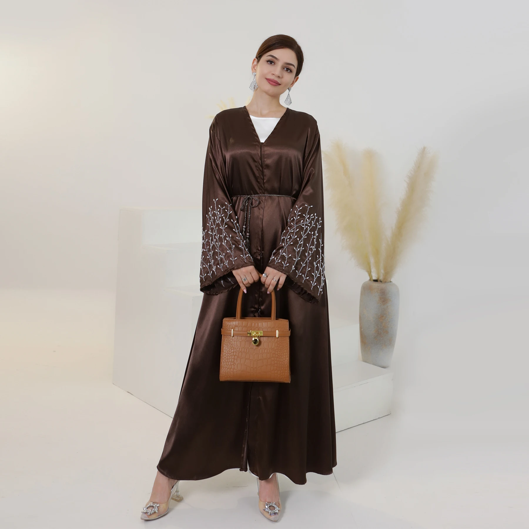 Loriya Middle East Luxury Dubai Abaya Eid Ramadan Pearls Abaya Modest ...