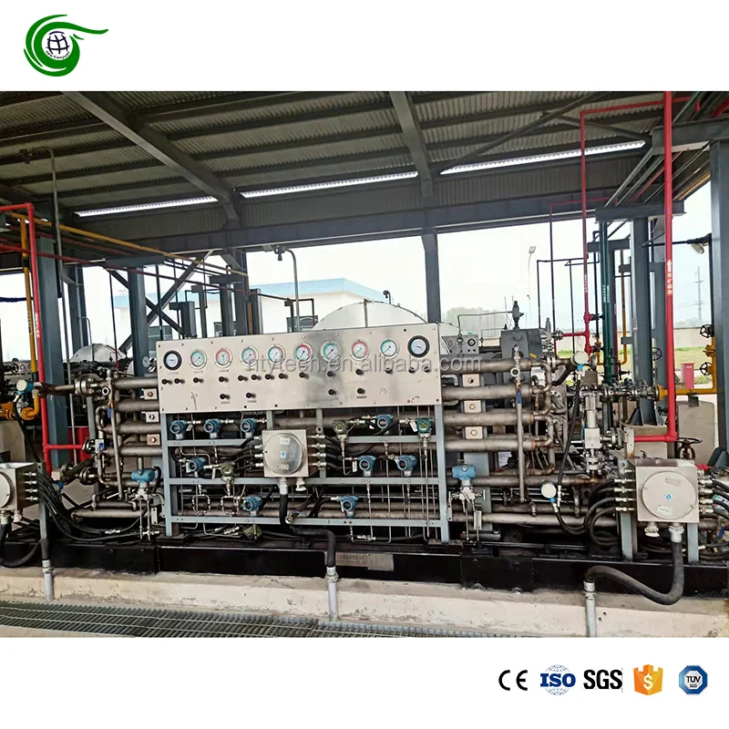 160kw High Automation Diaphragm Compressor Inlet 6bar Discharge 220bar ...