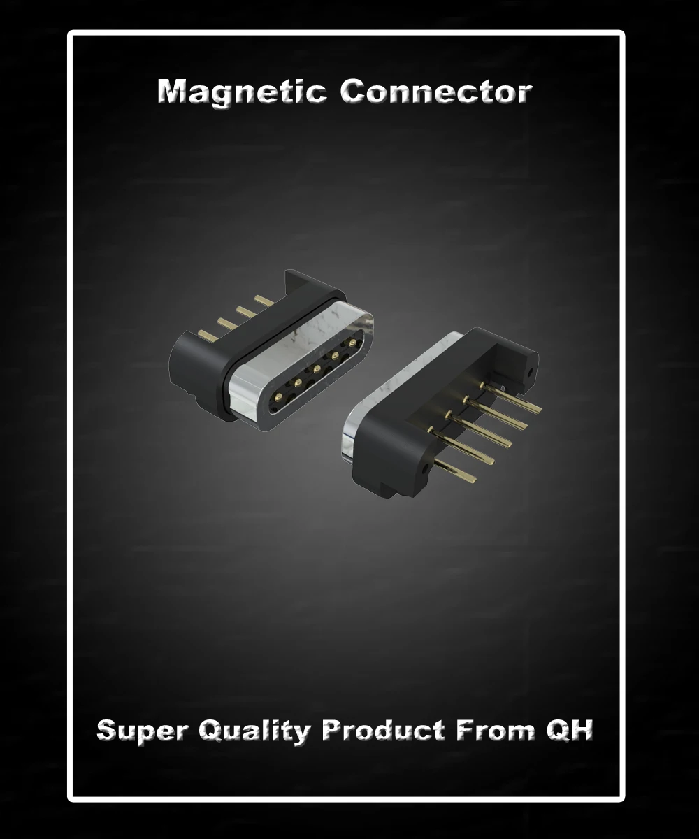 Customized 5 Pin Radial Pogo Pin Micro Usb Cable Charging Magnetic ...