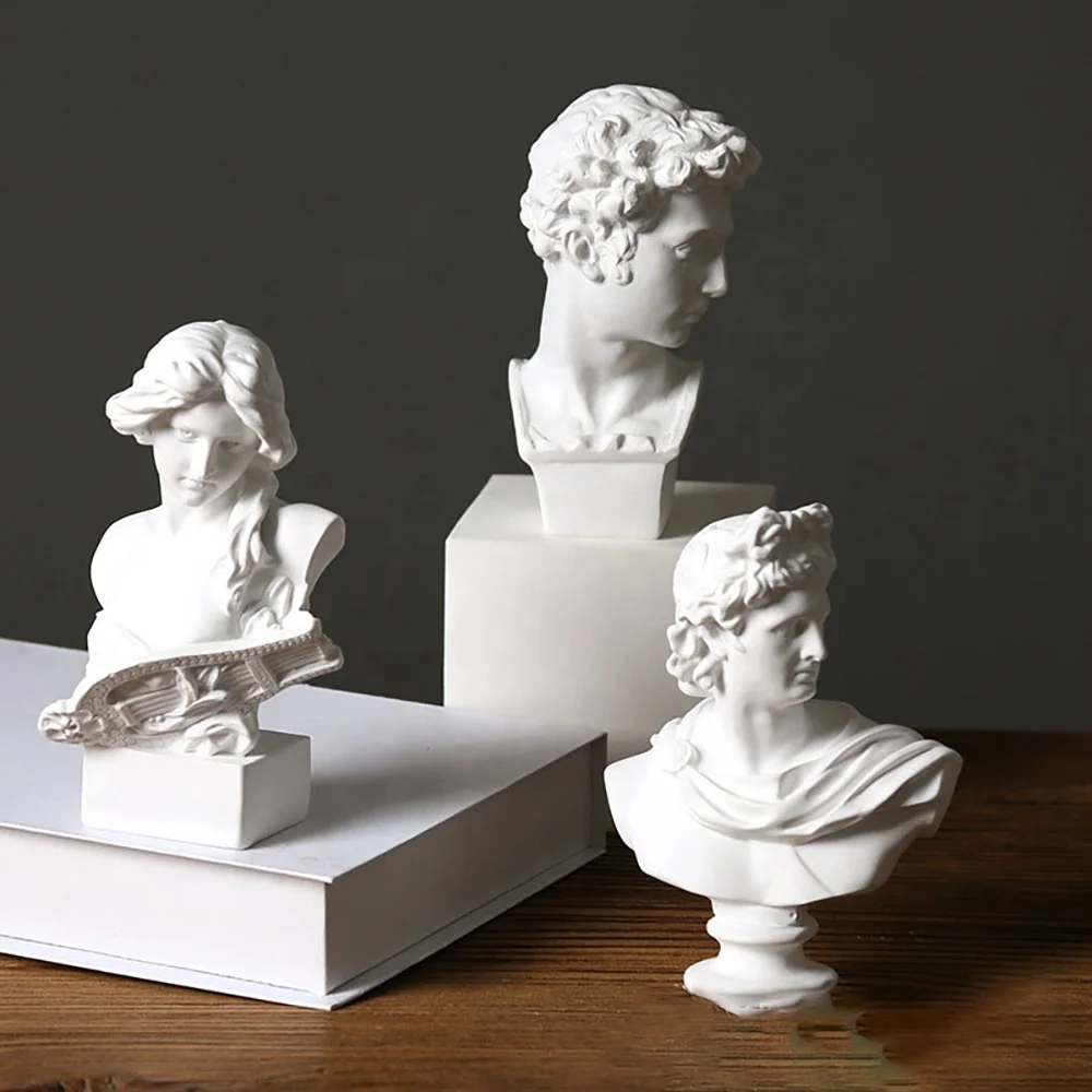 European Resin Retro Nordic Roman Goddess Bookend for Decoration