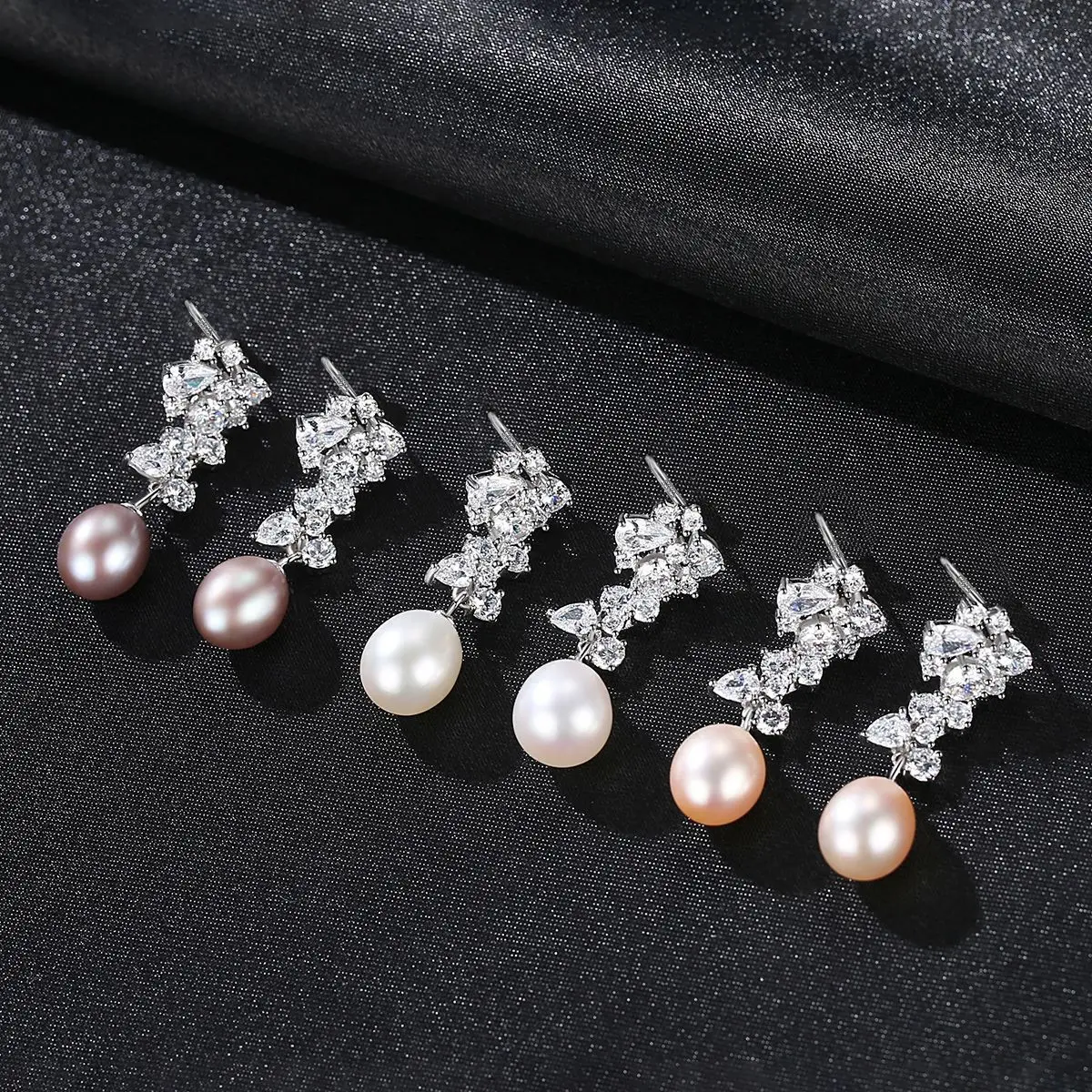 Daidan Drop Earrings - Elegant Freshwater Pearl Jewelry