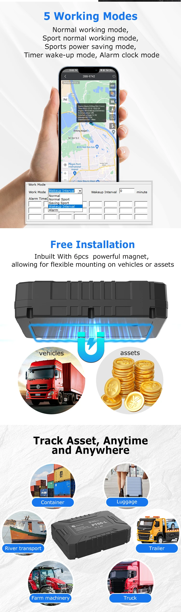 Portable Vehicular 4g Mini Car Spy Track Magnetic Powerful Gps Tracker ...