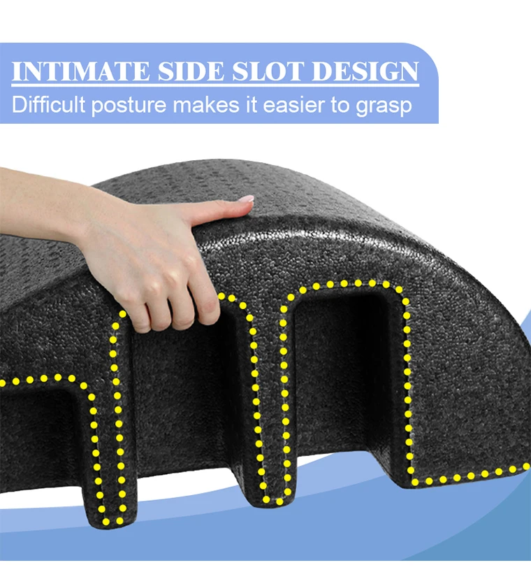 Black Epp Foam Yoga Pilates Equipment Reforme Arc Rcervical Spine ...