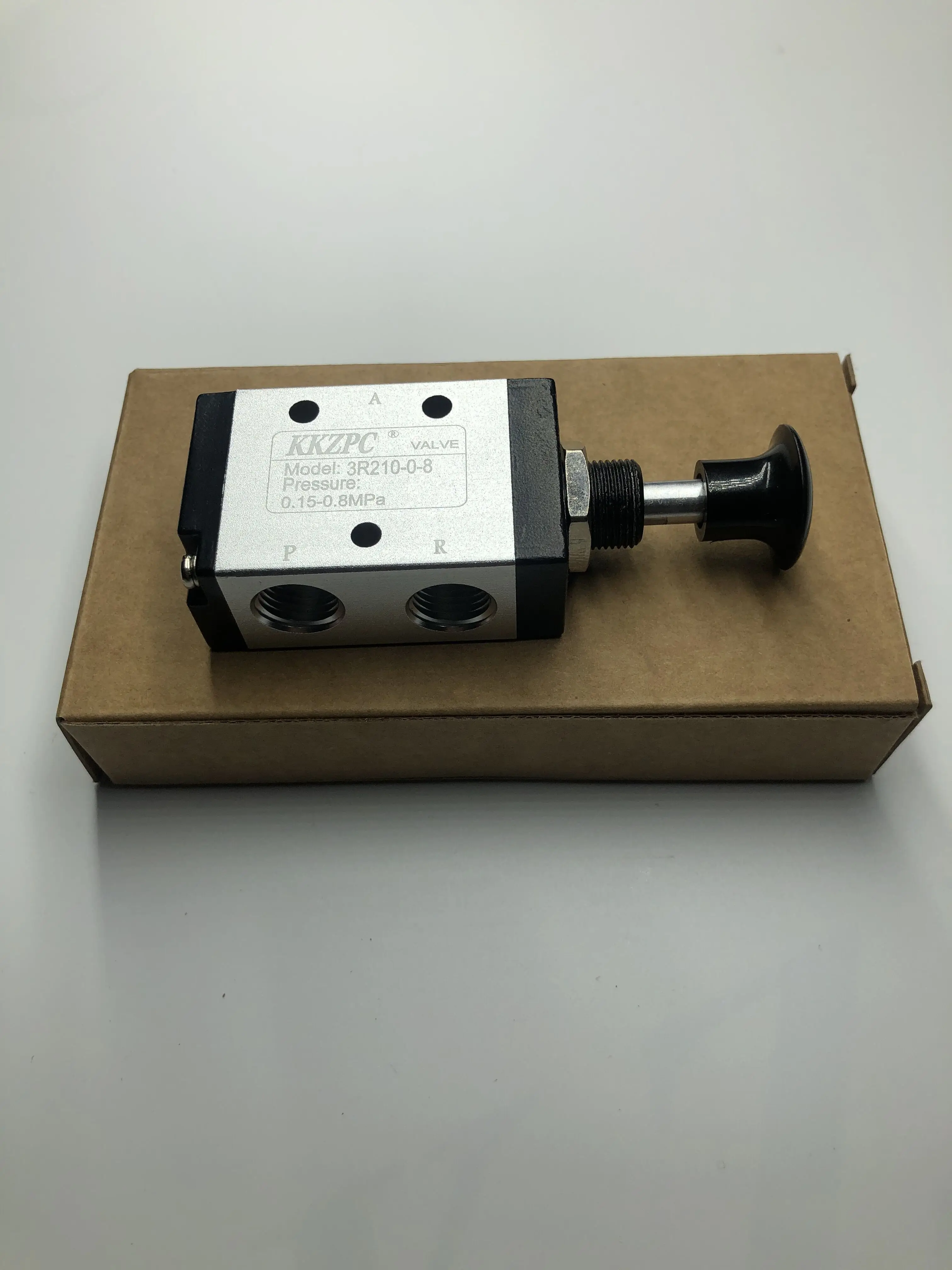 3r210-08 3通2位端口1/4 “推式电磁弹簧返回气动手拉阀 - Buy 气动手拉阀，按钮气动手阀，手动控制阀 Product on ...