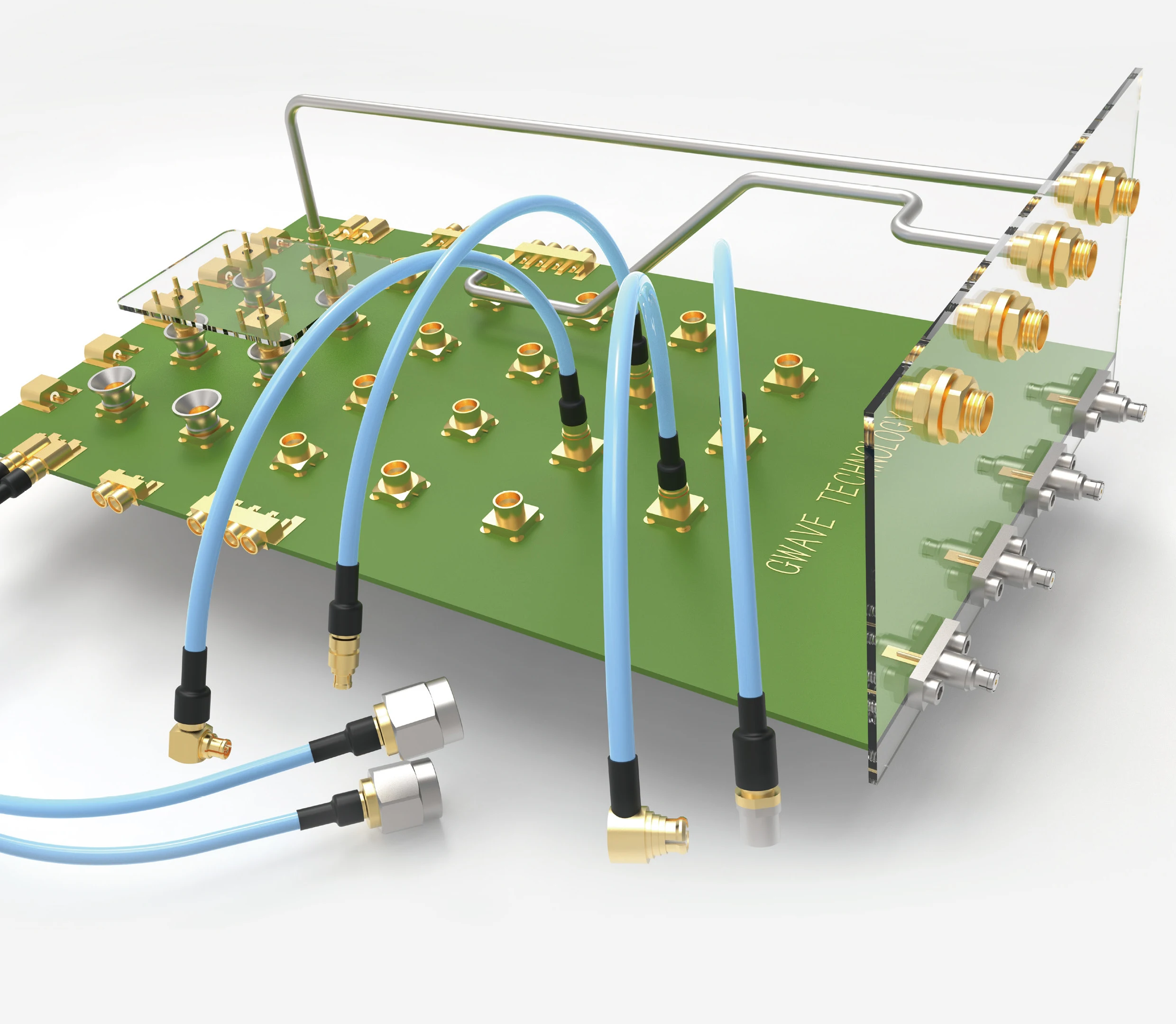 GPO(SMP) Male Bulkhead Mount RF Connector for PCB DC 26.5GHz Limited ...