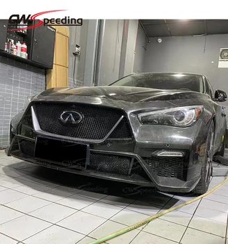Carbon Fiber Front Bumper For 2018-2021 Infiniti Q50 Sport - Buy For ...