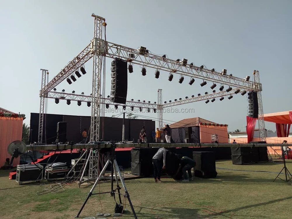 Outdoor Aluminum Event Truss Display Stand for Concert Roof Stage Riser ...