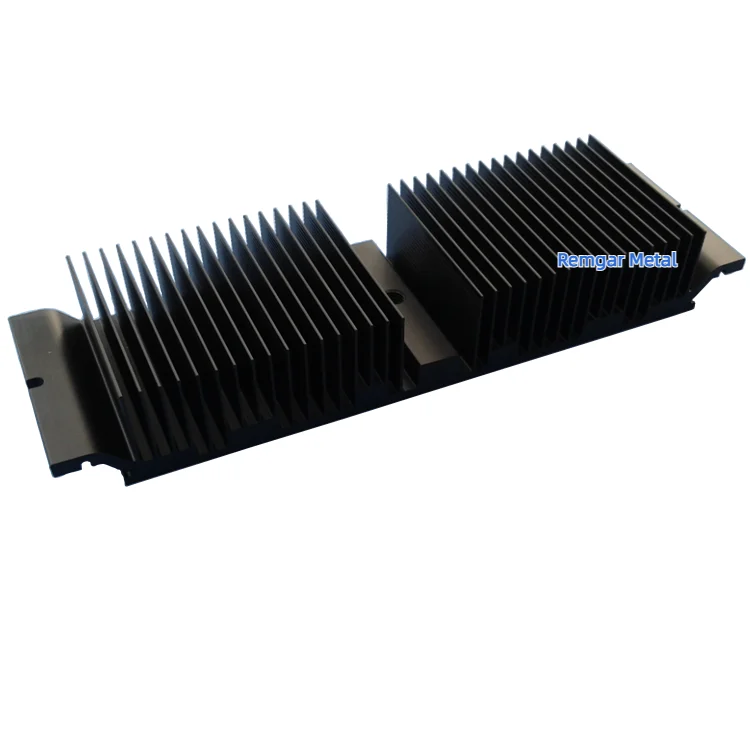 Customized Extruded Heatsink Cnc Milling Extrusion Aluminum Black ...