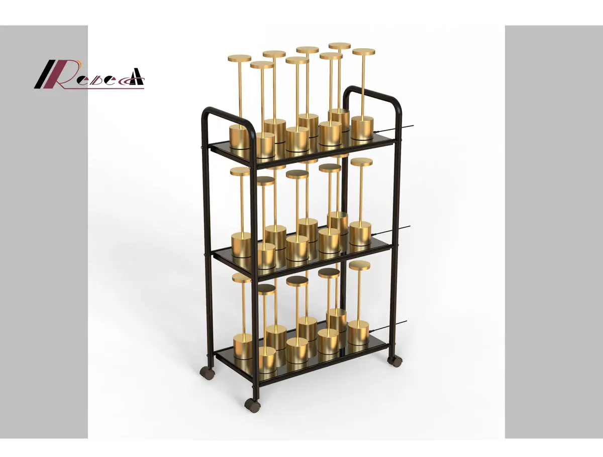 Wireless Charging Trolley with LED Lamp - 50000 Hours Lifespan