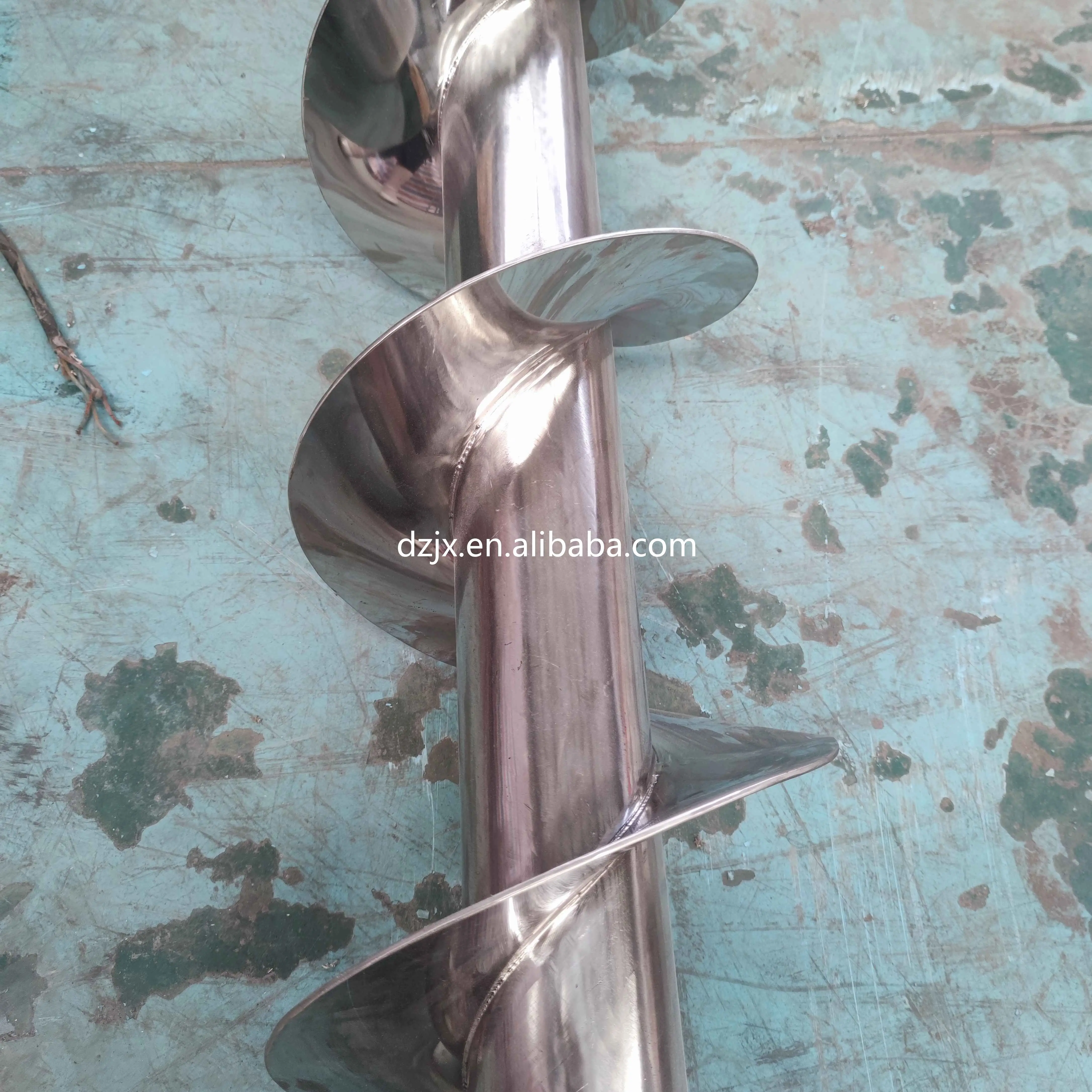 DZJX 45 Degrees Inclined Angle Stainless Steel Drying Auger Screw ...