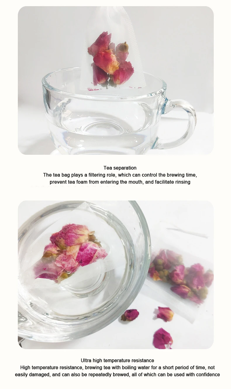 Transparent Nylon Teabags Empty Tea Bags Disposable Nylon Tea Bags With ...