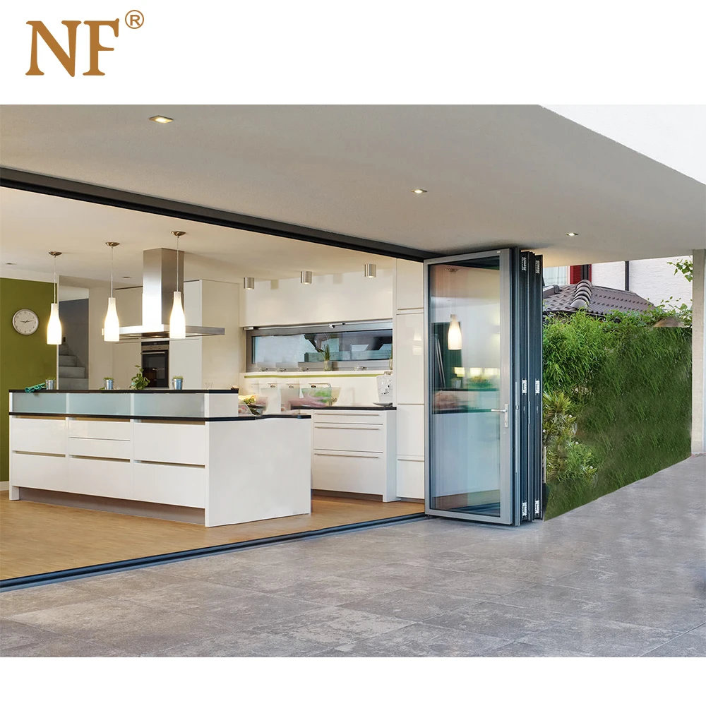 Foshan Nf Folding Glass Doors Patio Aluminum Folding Doors - Buy ...