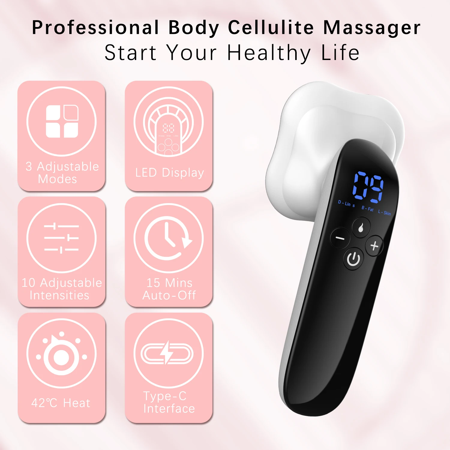 Handheld Multi-Functional Slimming Instrument for Fat Burning