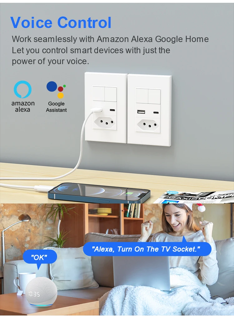 Milfra Wifi Smart Switch - 2 Way Remote Control Interruptor