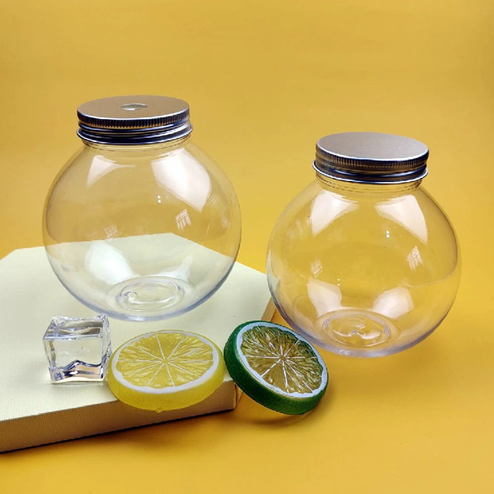 Spherical Disposable 500ml Pet Plastic Candy Container Packaging ...
