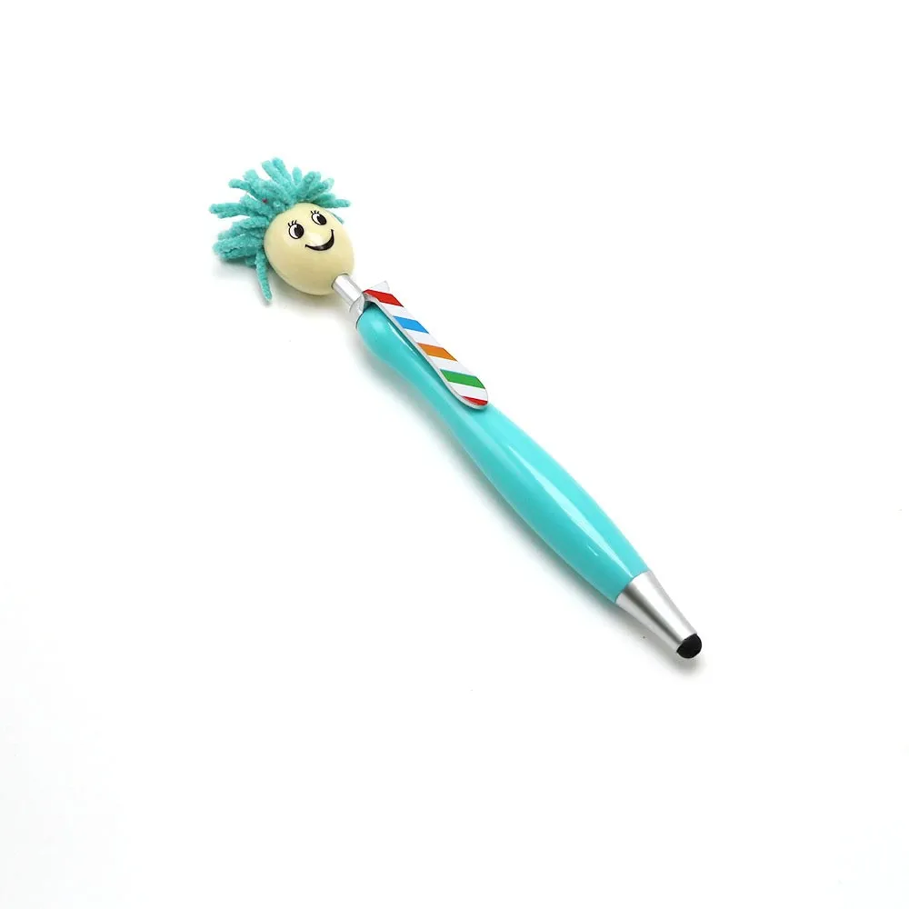 Customizable Kawaii Cartoon Character Ballpoint Pen Cute Plastic Mop ...