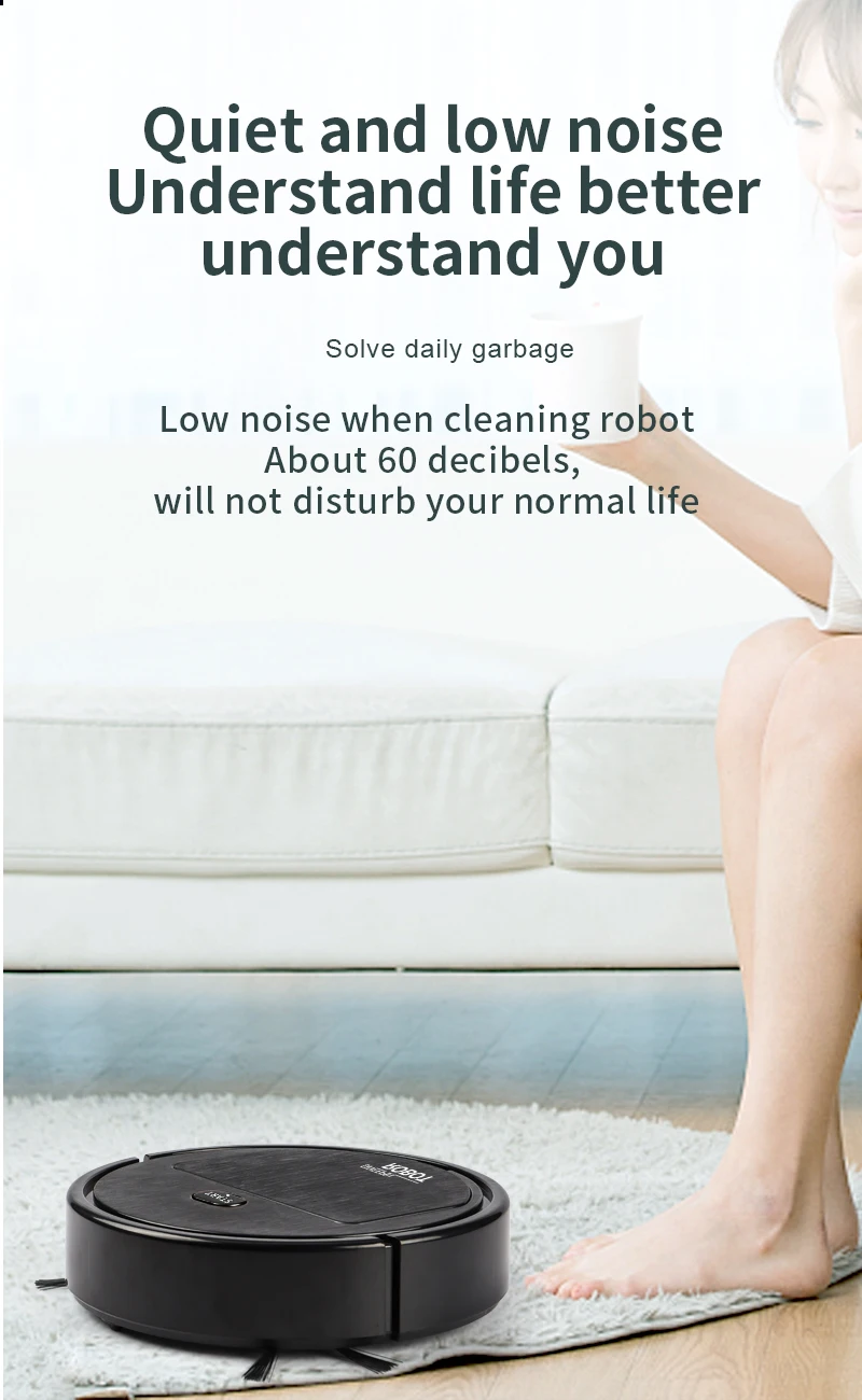 3 in 1 Rechargeable USB Sweeping Robot Vacuum Cleaner for Home ...