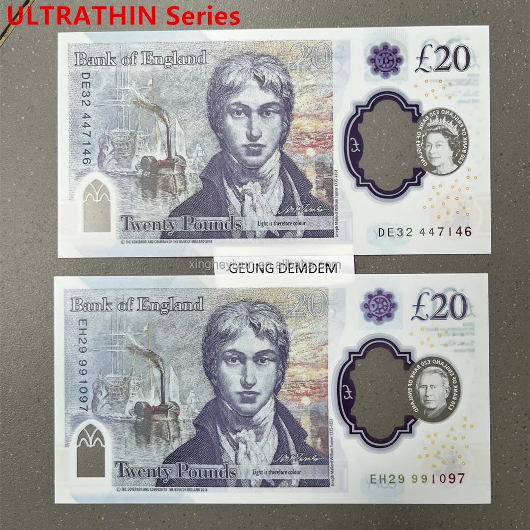 Clear Polymer Movie Prop Money UK - Trending & Environment Friendly