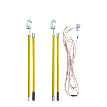 High Voltage Portable Temporary Grounding Set Frp Fiberglass Rod ...
