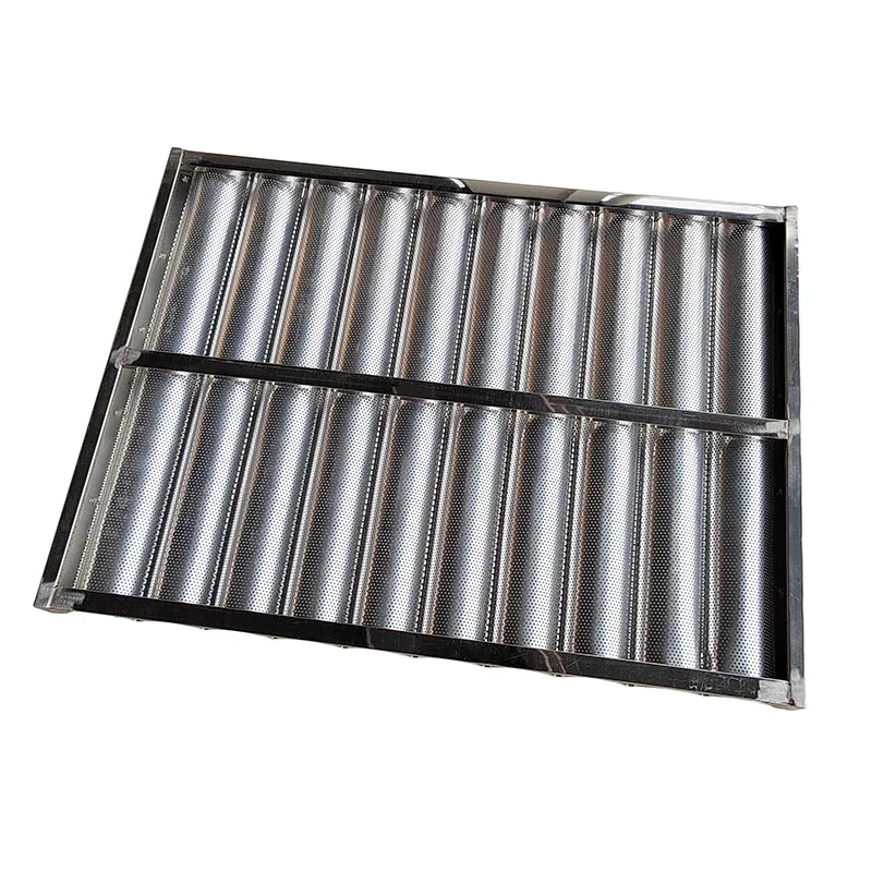 Stainless Steel Frame Aluminum Perforated French Stick Tray 10 Rows ...