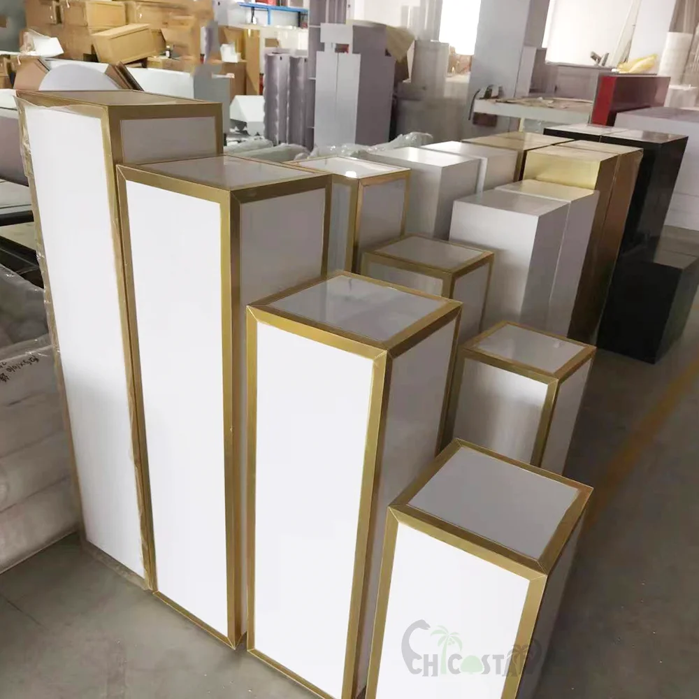 Wedding Dessert Cake Table Plinth Cylinder Round Plinth Stand Display ...