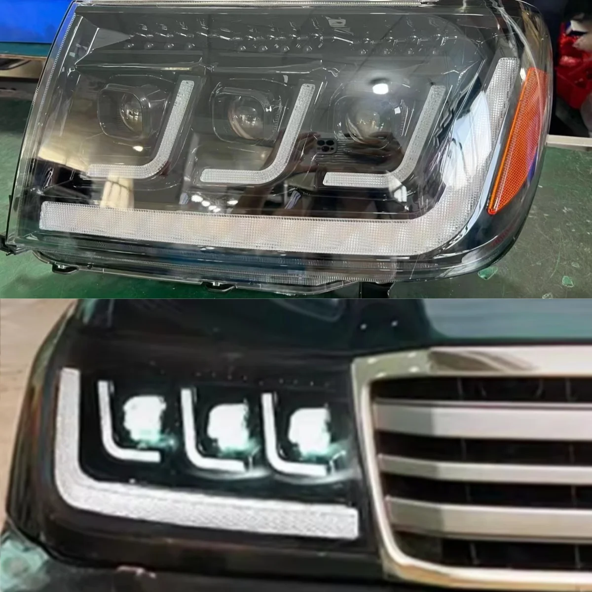 high quality front headlight for land cruiser 100 series lc100 fj100 ...