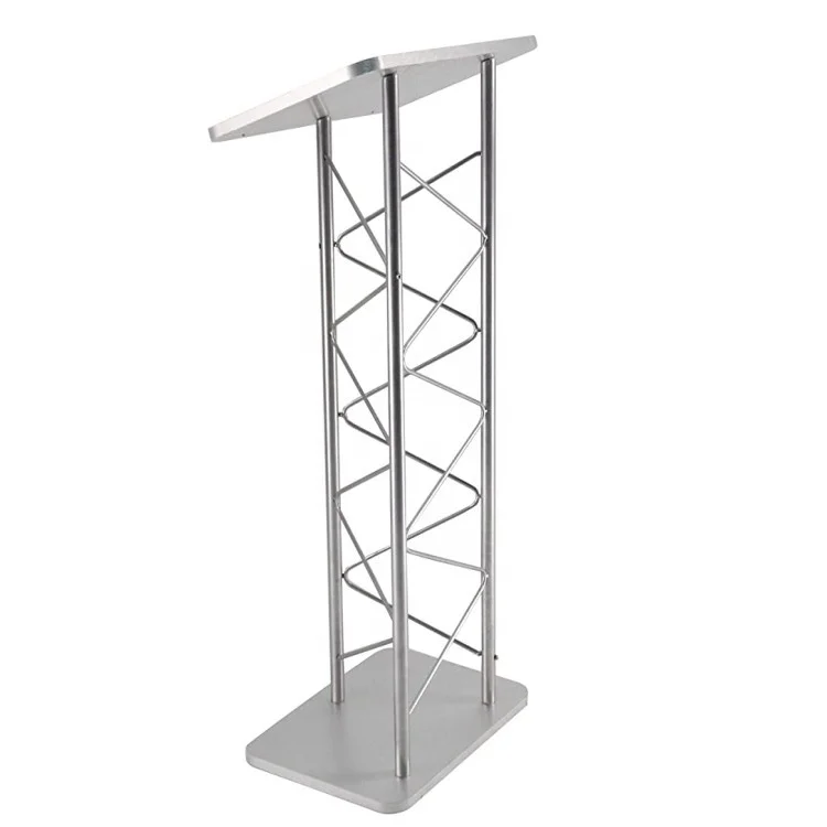 Commercial Stainless Silver Truss Podium Lectern Pulpit Church School ...
