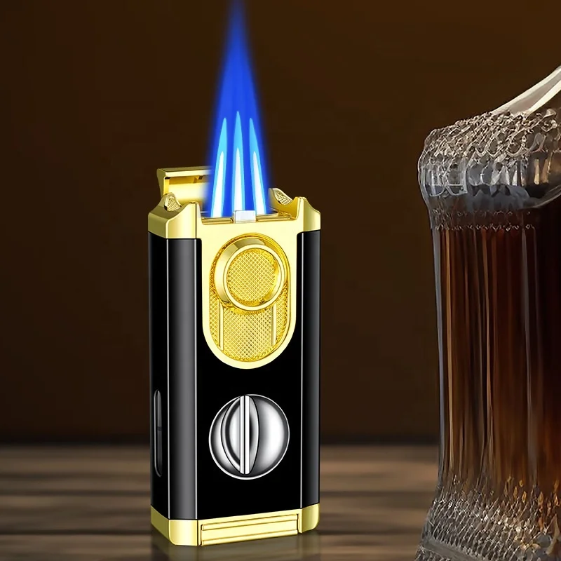 Jofi Cigar Lighter 2024 Cigar Lighter Triple Flame Jet Torch Lighter ...