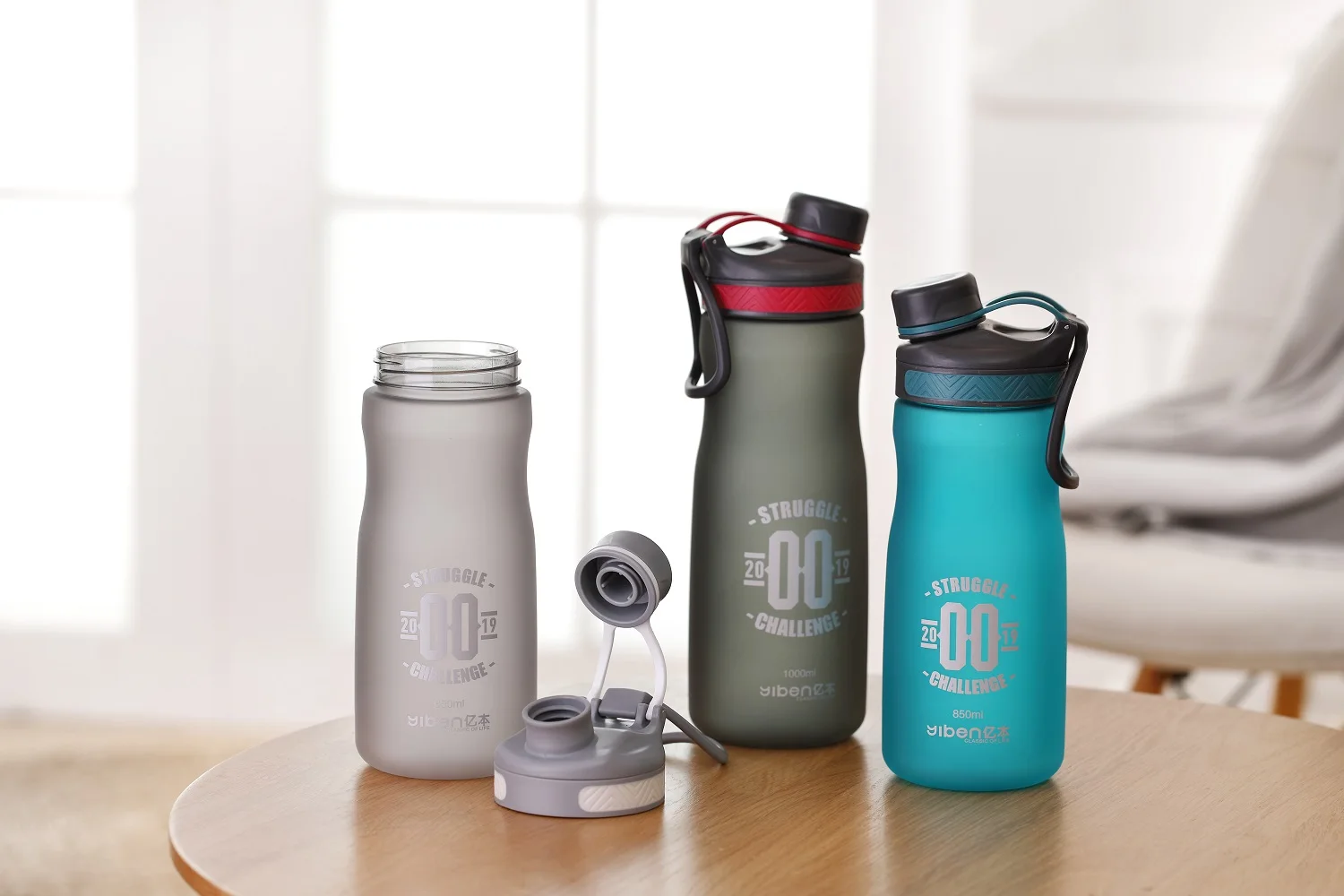 Yiben 1000ml Direct Drinking Plastic Not Easy To Leak Large Capacity ...