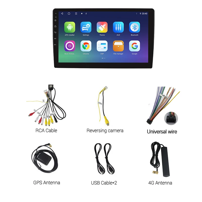 10 Inch Car Dvd Player Android Ips Large Screen Navigation Gps Car ...