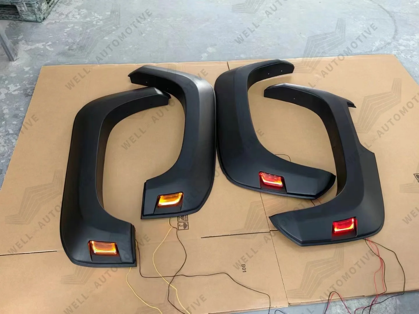 Hot Selling Newest 4X4 Car Accessories PP Paint Black Fender Flares ...