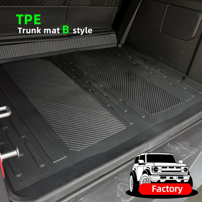 2024 Tpe 3d Trunk Mat For Ford Bronco 4 Door All Weather Trunk Carpet ...