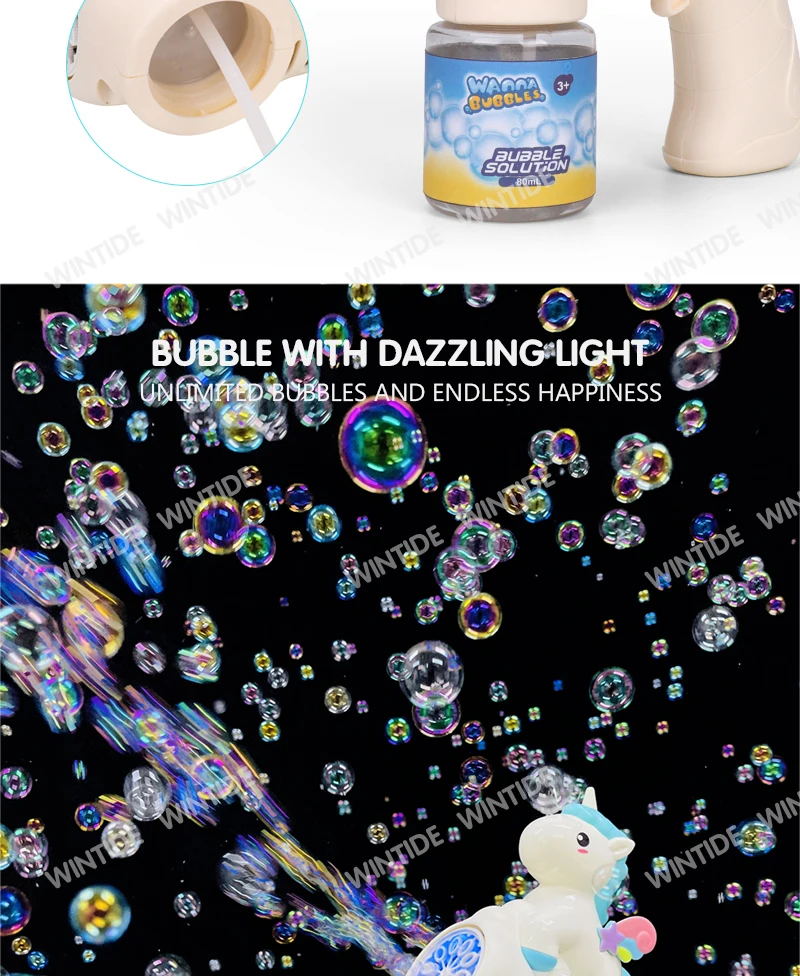 Kids Fully Automatic Handheld Cartoon Bubble Toys Electric 10 Hole ...