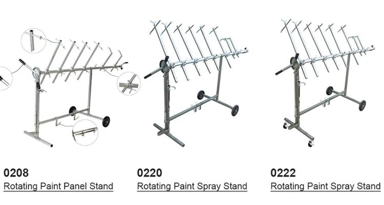 Adjustable Poratble Large Rotating Paint Panel Stand Auto Body Paint ...