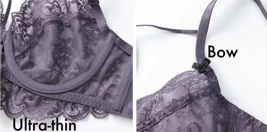 Ultra Thin Underwire Bra Set - High Quality for Women
