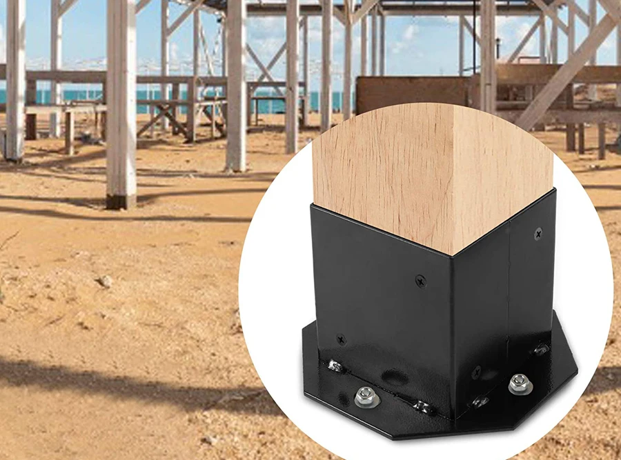 Galvanized Bolt Down Timber Cement Bolt Down Above Ground Concrete 4x4 ...