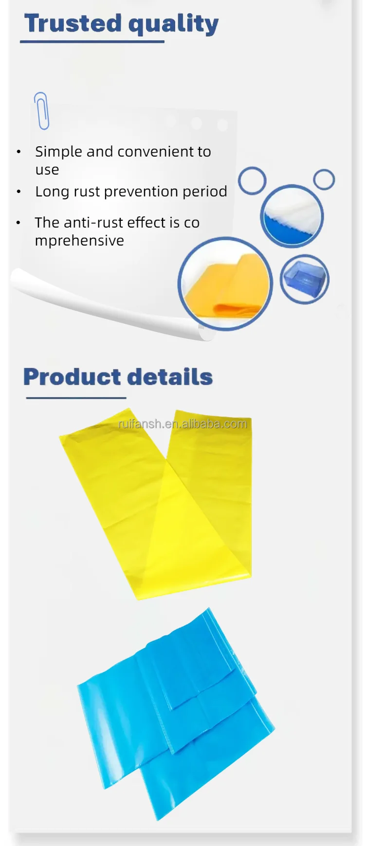 Pe Anti-rust Film/protective Film Color Can Be Customized - Buy Pe Anti ...