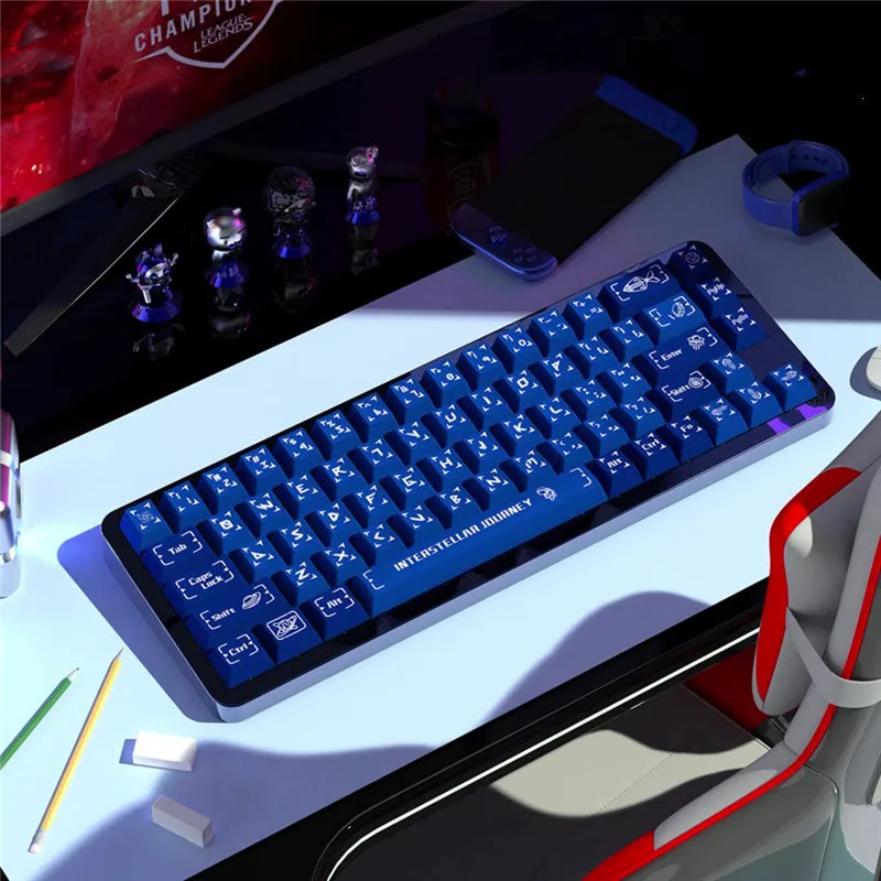 Customized Cherry Profile Star Journey Keycaps Five Side Dye ...
