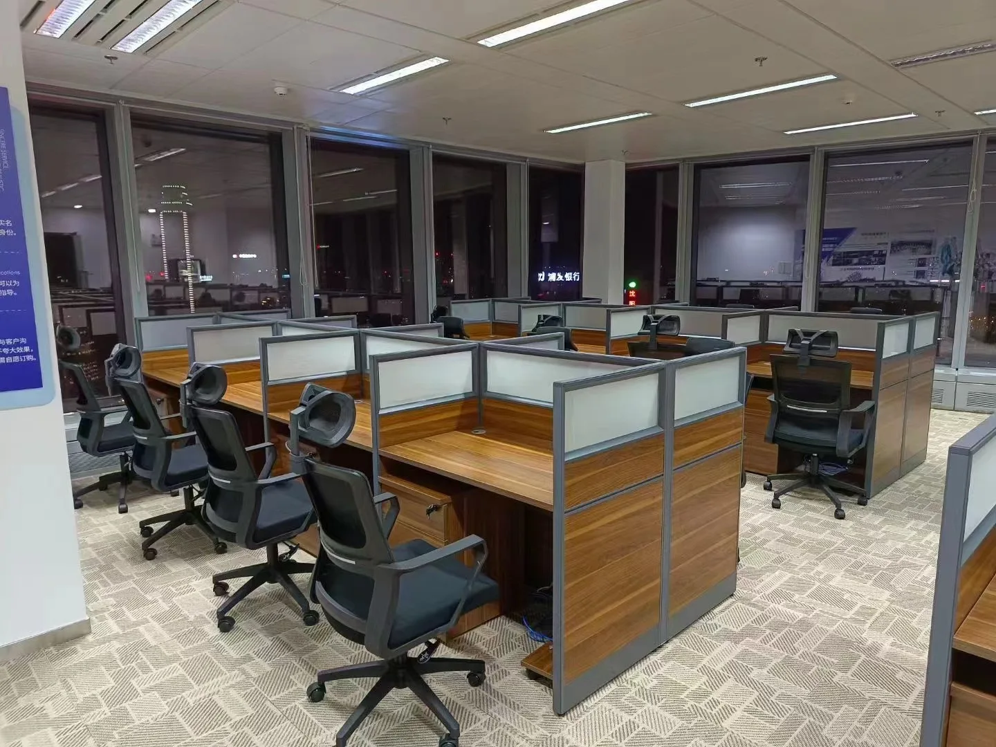 2 Person Workstation - Customizable Staff Desks Office Cubicle