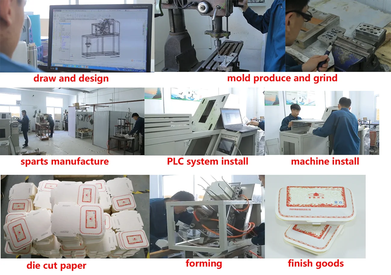 2014 Best Ce Certification Paper Bag Paper Lunch Box Making Machine ...