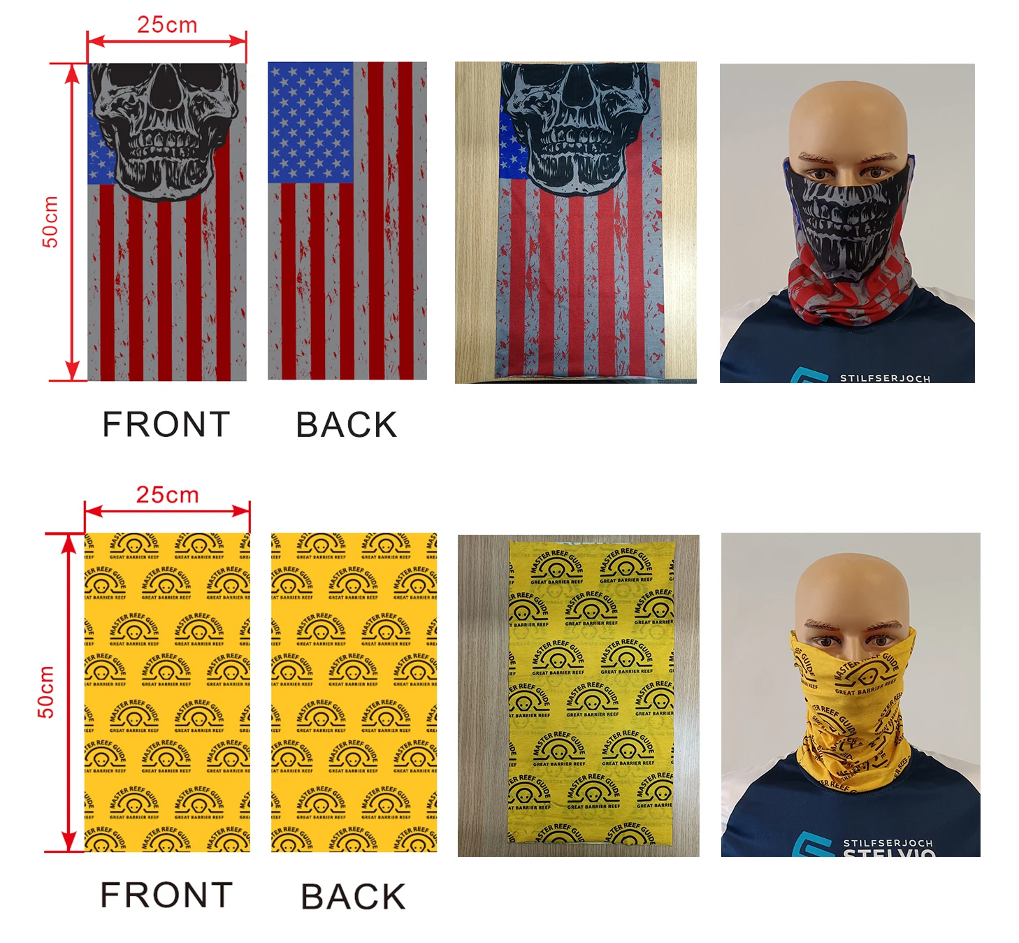 2020 Stretch Sports Microfiber Neck Gaiter - Multifunctional