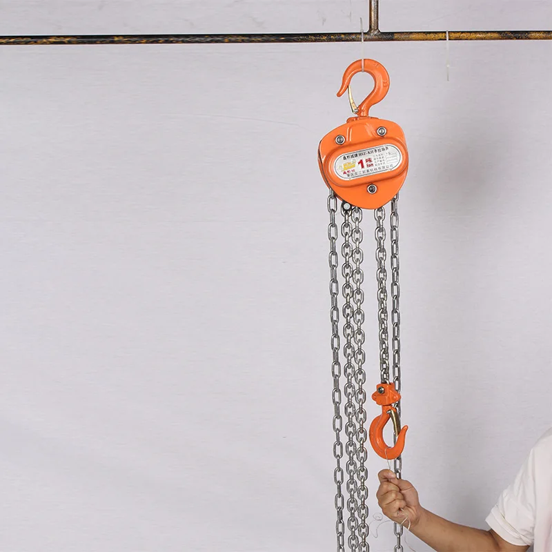 Small Hand Manual Pulling Crane Hoist Handle Pulling Chain Block - Jingong