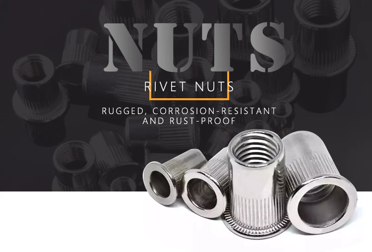 Stainless Steel Insert Rivet Threaded Nut M6 M8 M10 - Buy Color Zinc ...