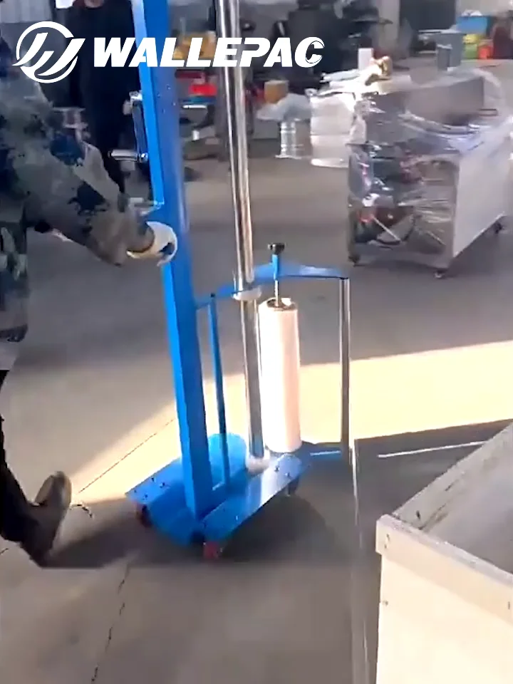 Wallepac Semi-automatic Stretch Film 50cm Wrapping Machine Dispenser Tools Manual Pallet Packing ...