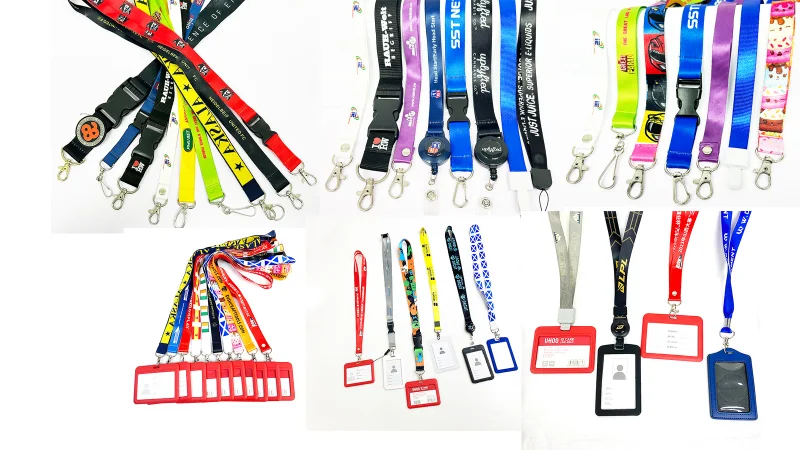 custom lanyard with ID card holder