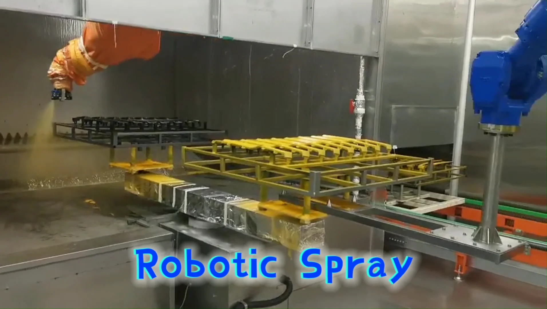Robotic Pu Paint Automatic Paint Shop For Automotive Parts - Buy Robot ...