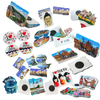 Foil Lasvegas Souvenir Fridge Magnet Around The World Wholesale Resin ...