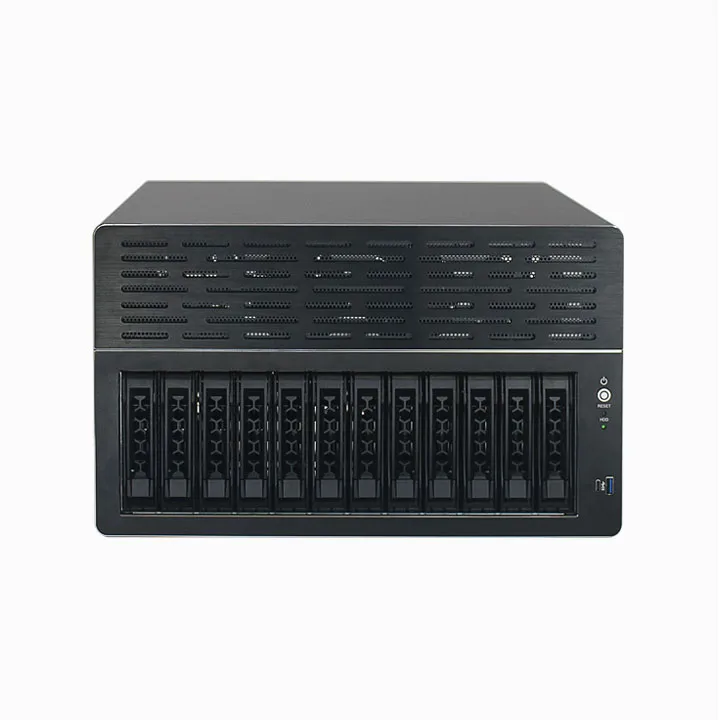 Fanlong 12 Bay Half-height Nas Storage Sever Case Hot Swappable Chassis ...