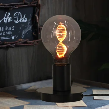 Modern Retro Studio Table Lamp Shadeless Metal Home Decorative Lighting ...